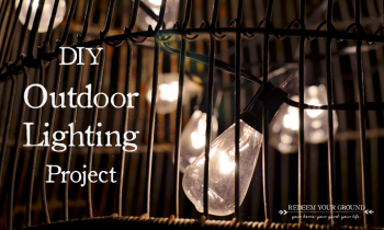 Crazy Easy & Cheap DIY Outdoor Lighting Project - Redeem Your Ground