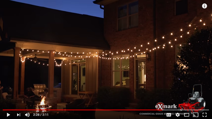 How to Hang String Lights [Video with Exmark] - Redeem Your Ground